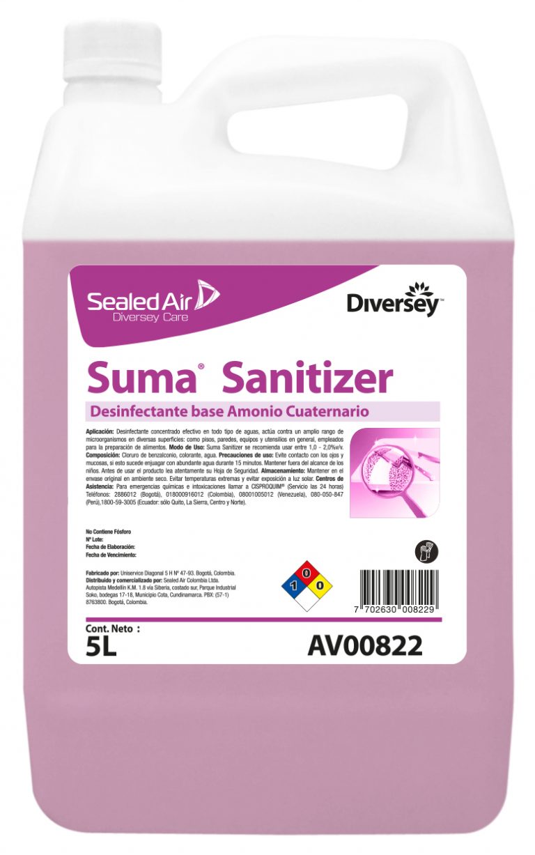 SUMA SANITIZER – DESINFECTANTE A BASE DE AMONIO CUATERNARIO ...
